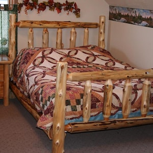 Cedar Log Bed - Etsy