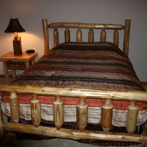 Cedar Log Bed - Etsy
