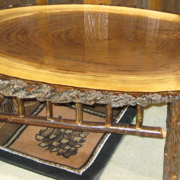 Wood Slab Coffee Table - Etsy