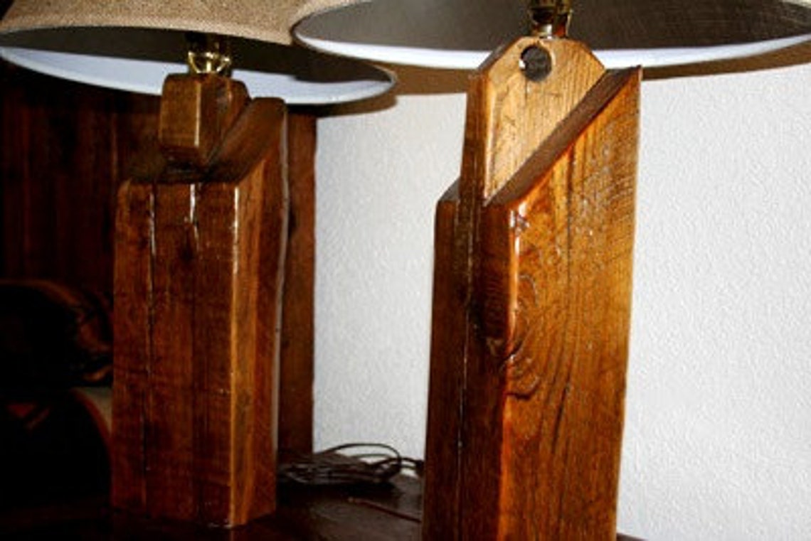 Barn Wood Lamp - Etsy