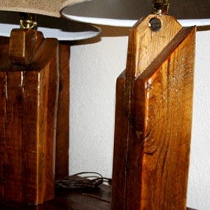 Barn Wood Lamp - Etsy