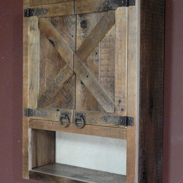 Rustic Over the Toilet Cabinet - Etsy