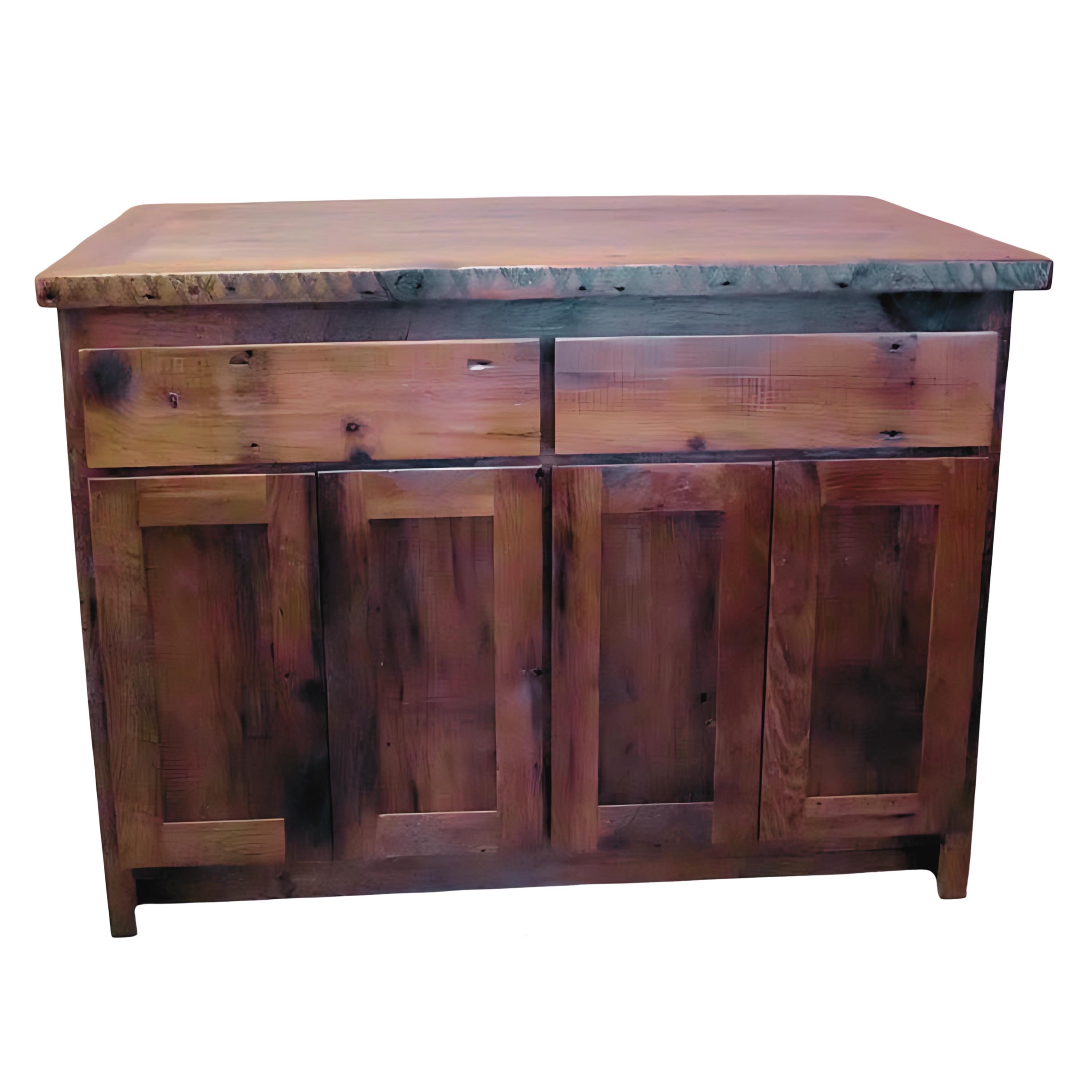 Reclaimed Barn Wood Kitchen Island With Wooden Top - Etsy