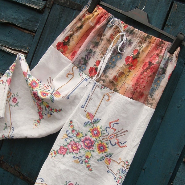 Embroidered Pants - Etsy