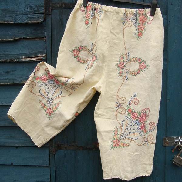 Embroidered Pants - Etsy