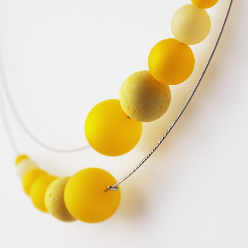 Yellow Necklace - Etsy