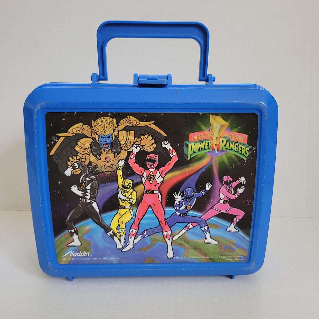 Vintage 1993 Rare Mighty Morphin Power Rangers Lunch Box by Aladdin ...
