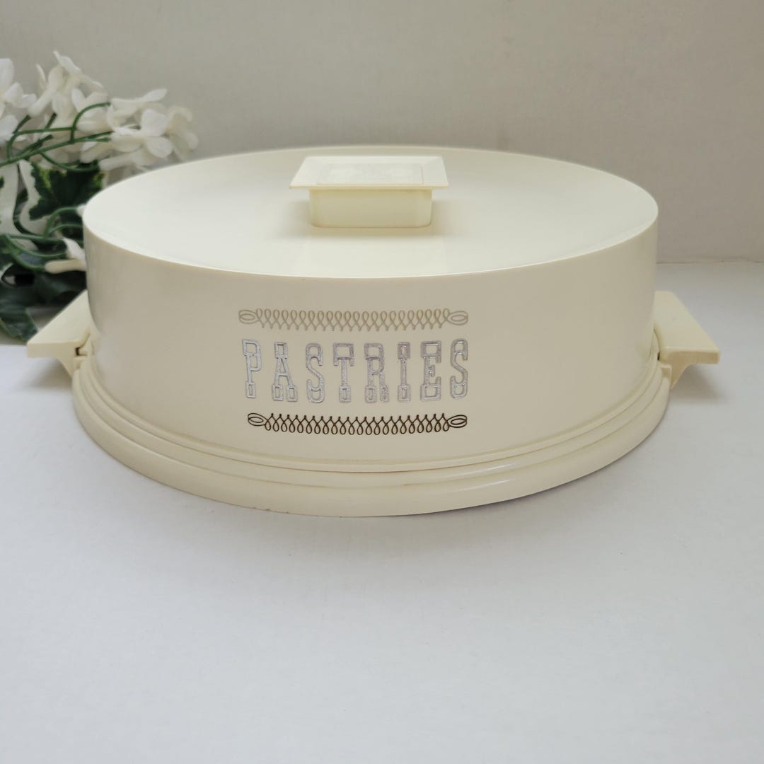 Vintage 70s 80s "pastries" Cake Carrier Travel Bakery Case Retro ...