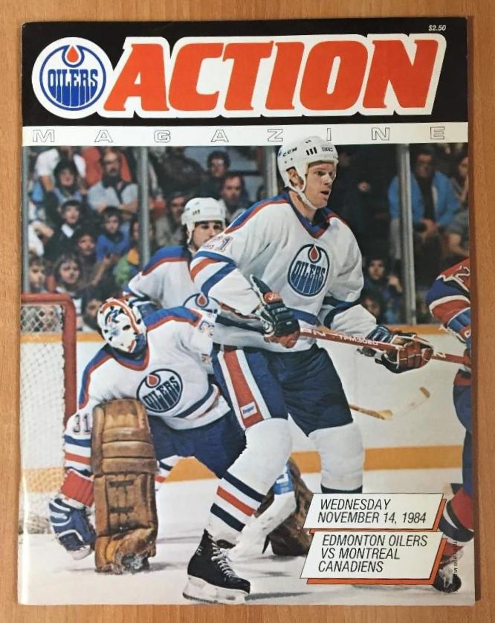 Edmonton Oilers Vs Montreal Canadiens Nov 14, 1984 Vintage Game Program ...
