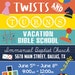 Twist and Turns VBS Invitation. Vacation Bible School Invite. Church ...