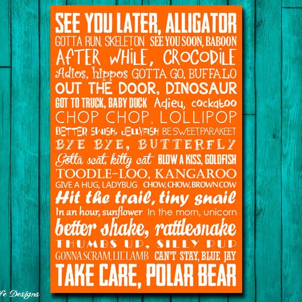 See You Later Alligator - Etsy