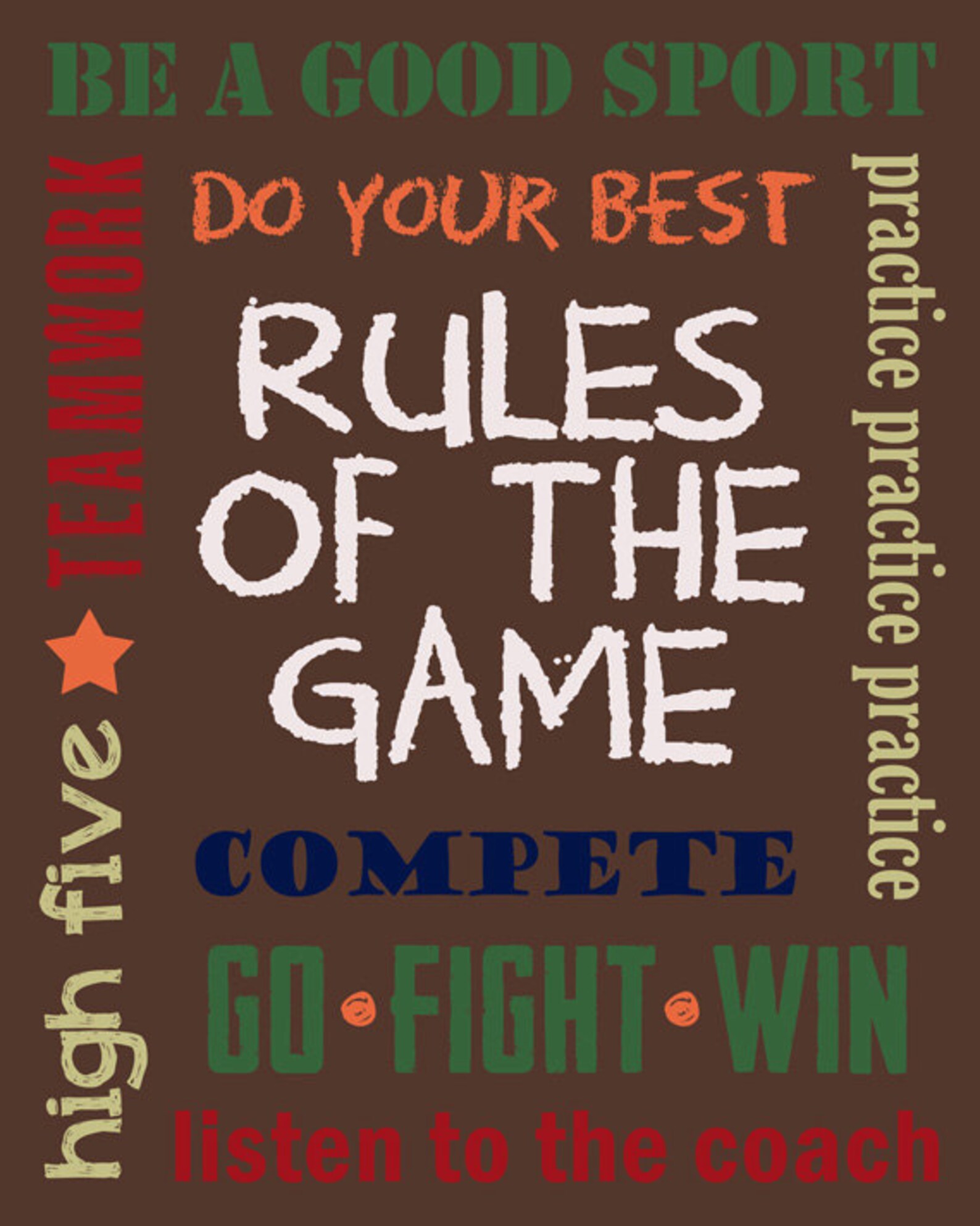 Sports Decor Sports Nursery Boy Room Decor Rules of the - Etsy Canada