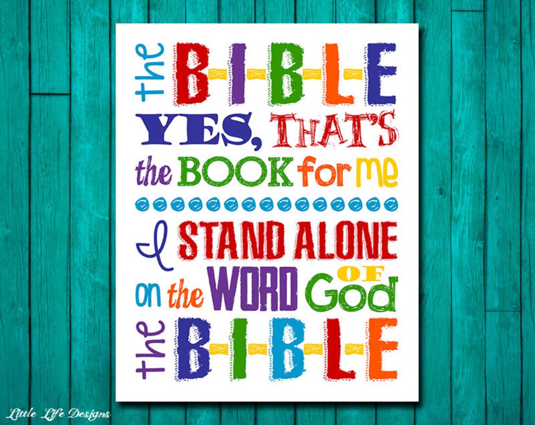 The B-I-B-L-E. Childrens Decor. Christian Decor. Christian Wall Art ...