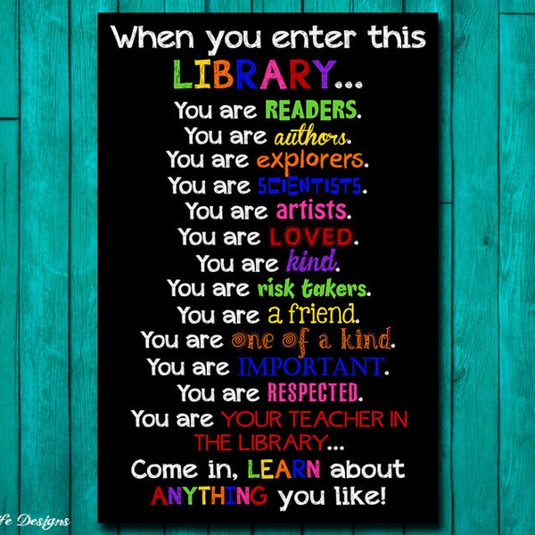 Library Wall Art - Etsy