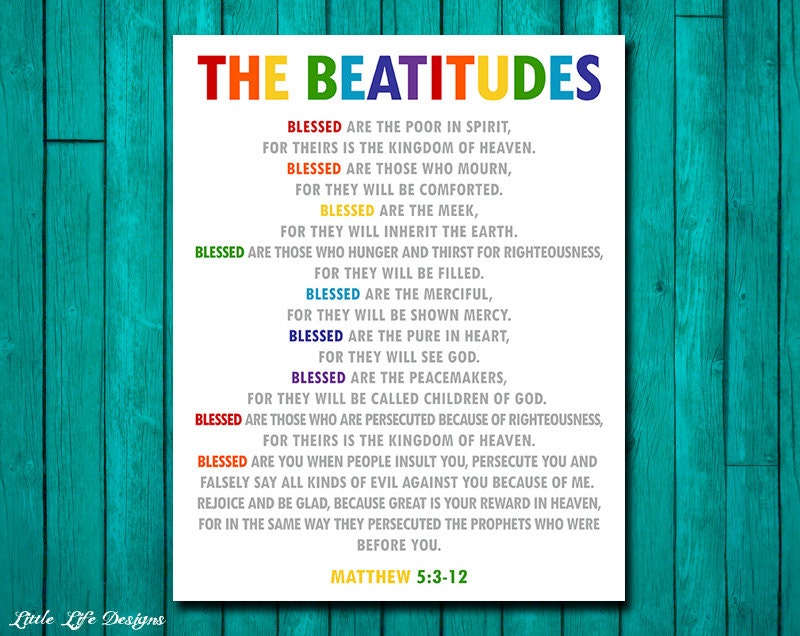 Beatitudes List