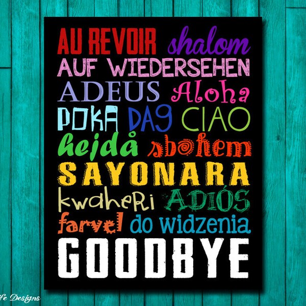 Goodbye Sign - Etsy