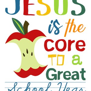 Christian School Wall Art. Homeschool Wall Art. School Wall Decor ...