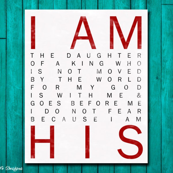 I Am His - Etsy