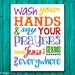 Wash Your Hands & Say Your Prayers. Jesus and Germs. Bathroom Decor ...