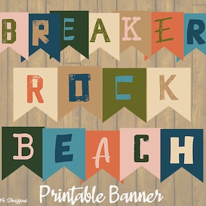 Breaker Rock Beach VBS Banner. Vacation Bible School Banner. VBS 2024 ...