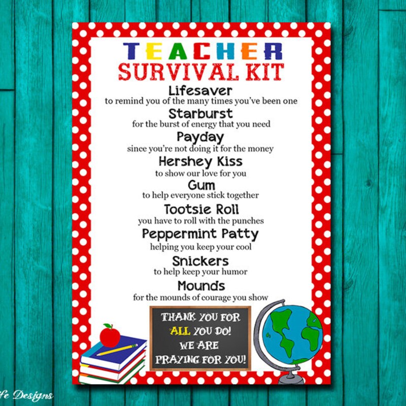 Survival Kit for Teachers - Etsy