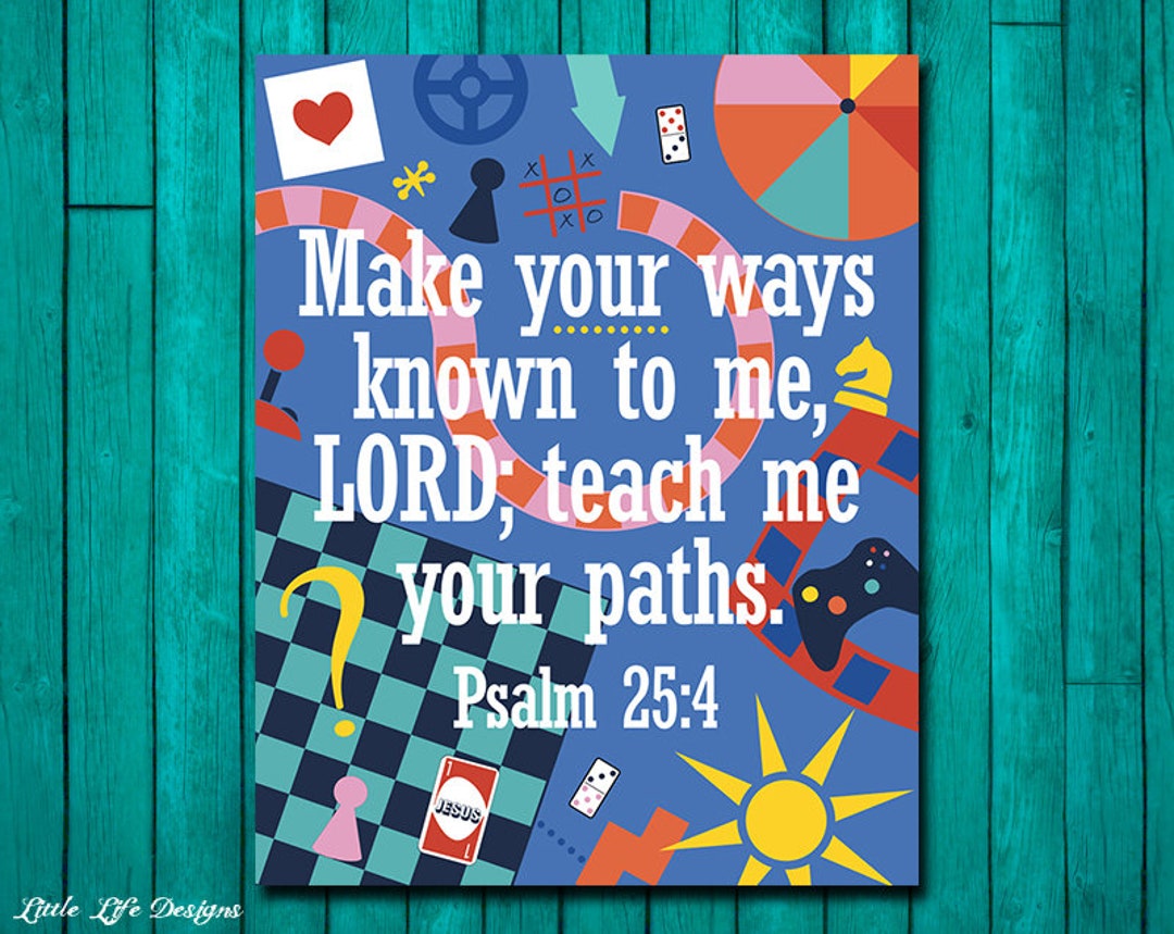 Vacation Bible School Game Theme Decor. VBS 2023 Decor. Psalm 25:4 ...