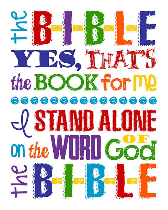 The B-I-B-L-E. Childrens Decor. Christian Decor. Christian | Etsy