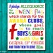 Pledge of Allegiance to the AWANA Flag. Youth Group Decor. Church Decor ...