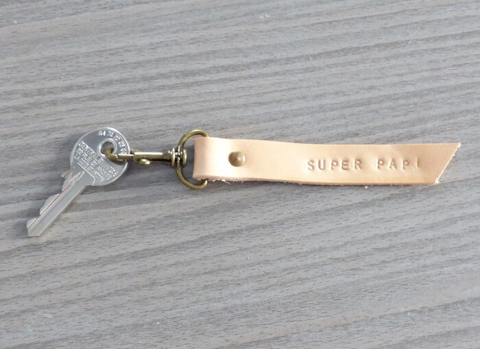 Personalised Leather Keychain Unique and Original Handmade - Etsy