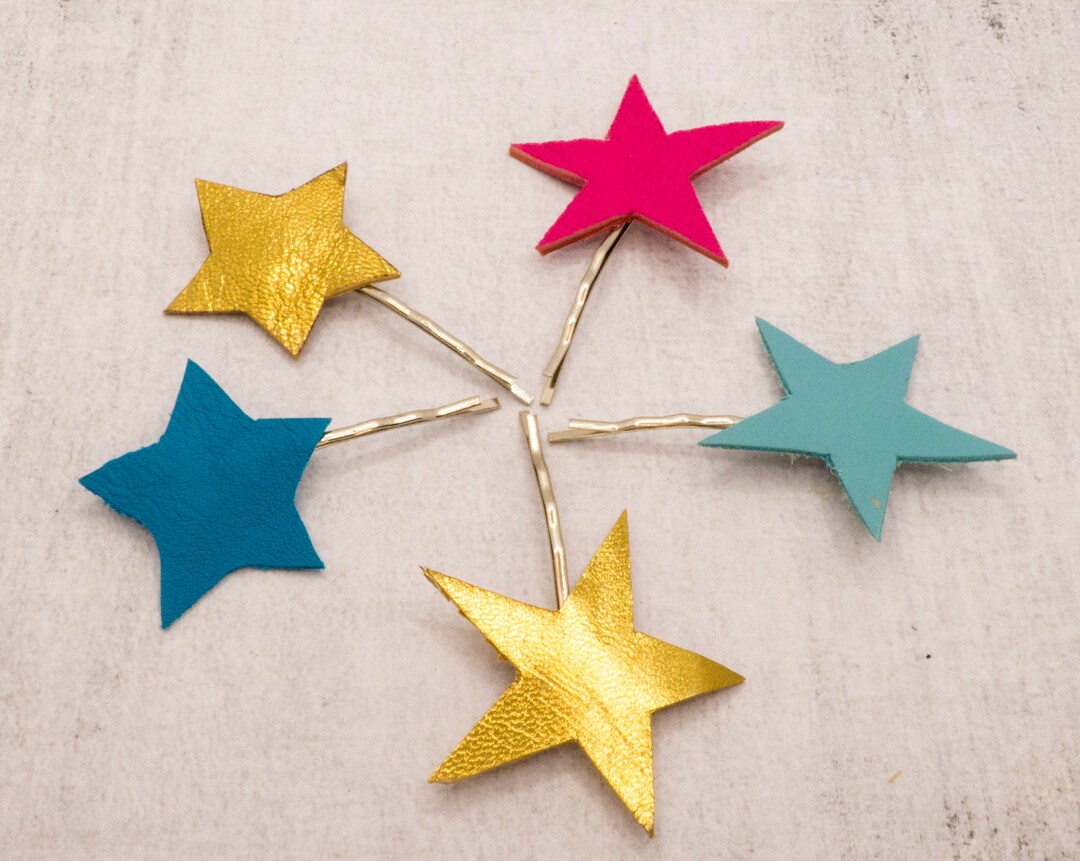 Leather Star Hair Clips, for My Daughter's Birthday Party, Under 10 ...