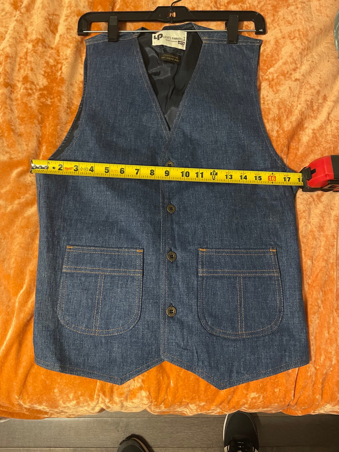 Vintage Levis Denim Vest - Etsy