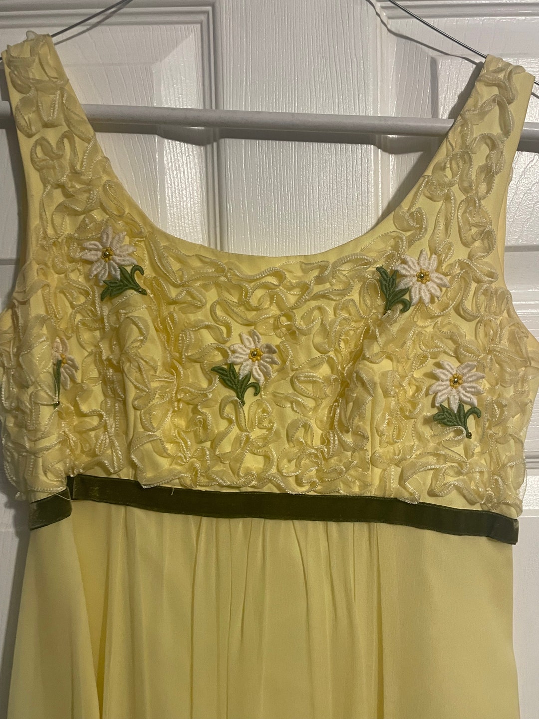 Vintage 60s Yellow Dress - Etsy