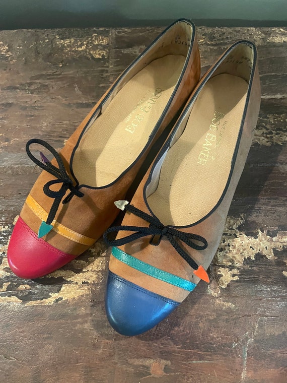 Colorful Vintage Leather Shoes - Gem
