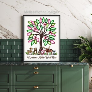 Woodland Guest Book Tree Leaf Sign in Guest Book Alternative Woodland ...