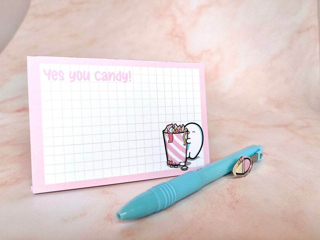 Kawaii A7 Memo Notepad Sweet Flump® Pad Hand Drawn Character Kawaii ...