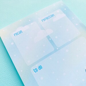Kawaii A6 Notepad Flump Winter Pad Hand Drawn Character Kawaii Notepad ...