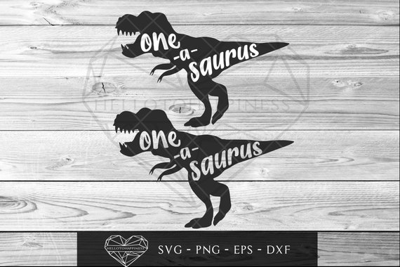 1 Year Old Birthday One-a-saurus T-rex Dinosaur - Etsy