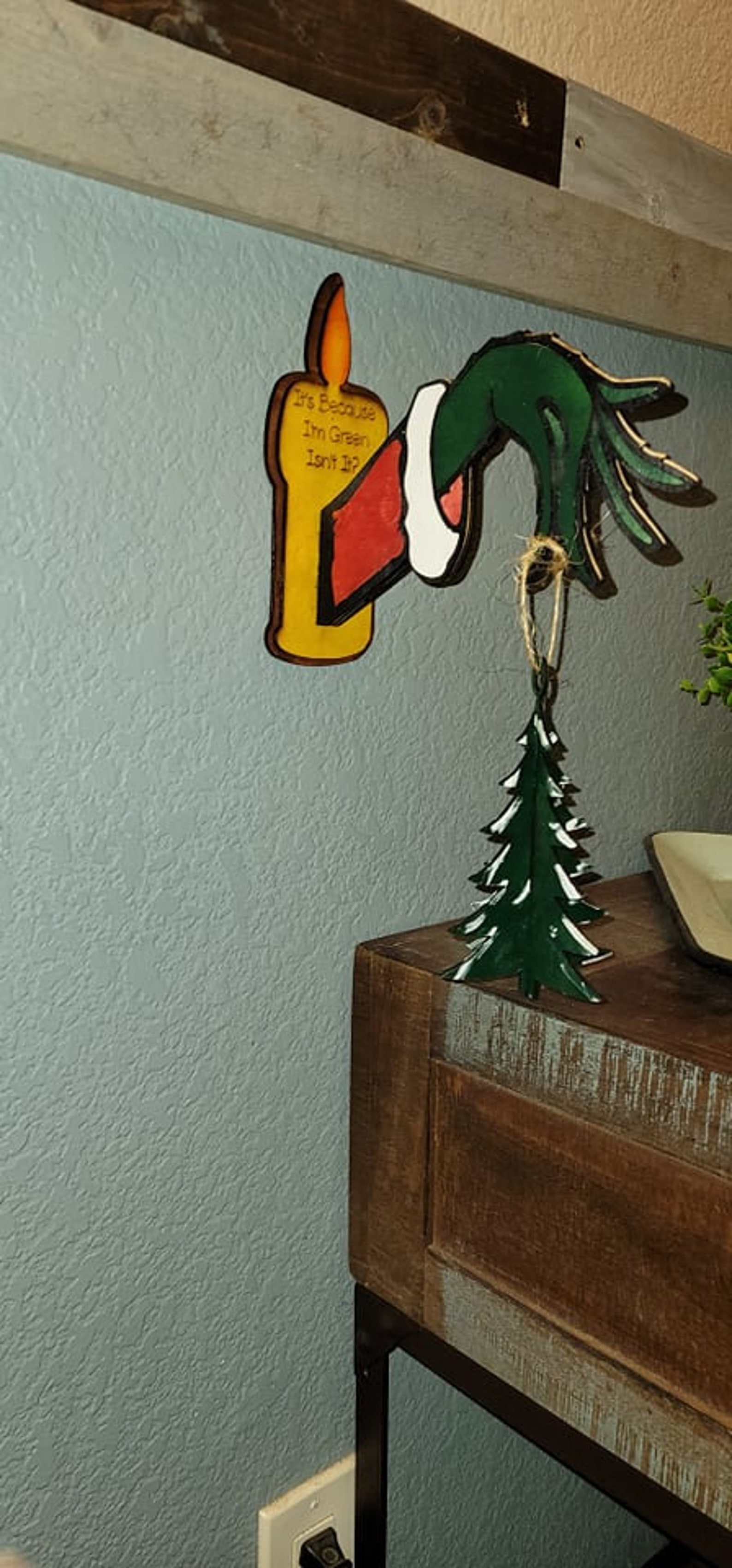 Grich Hand Wall Mount Tree Stealer Svg Laser Cut File Only - Etsy