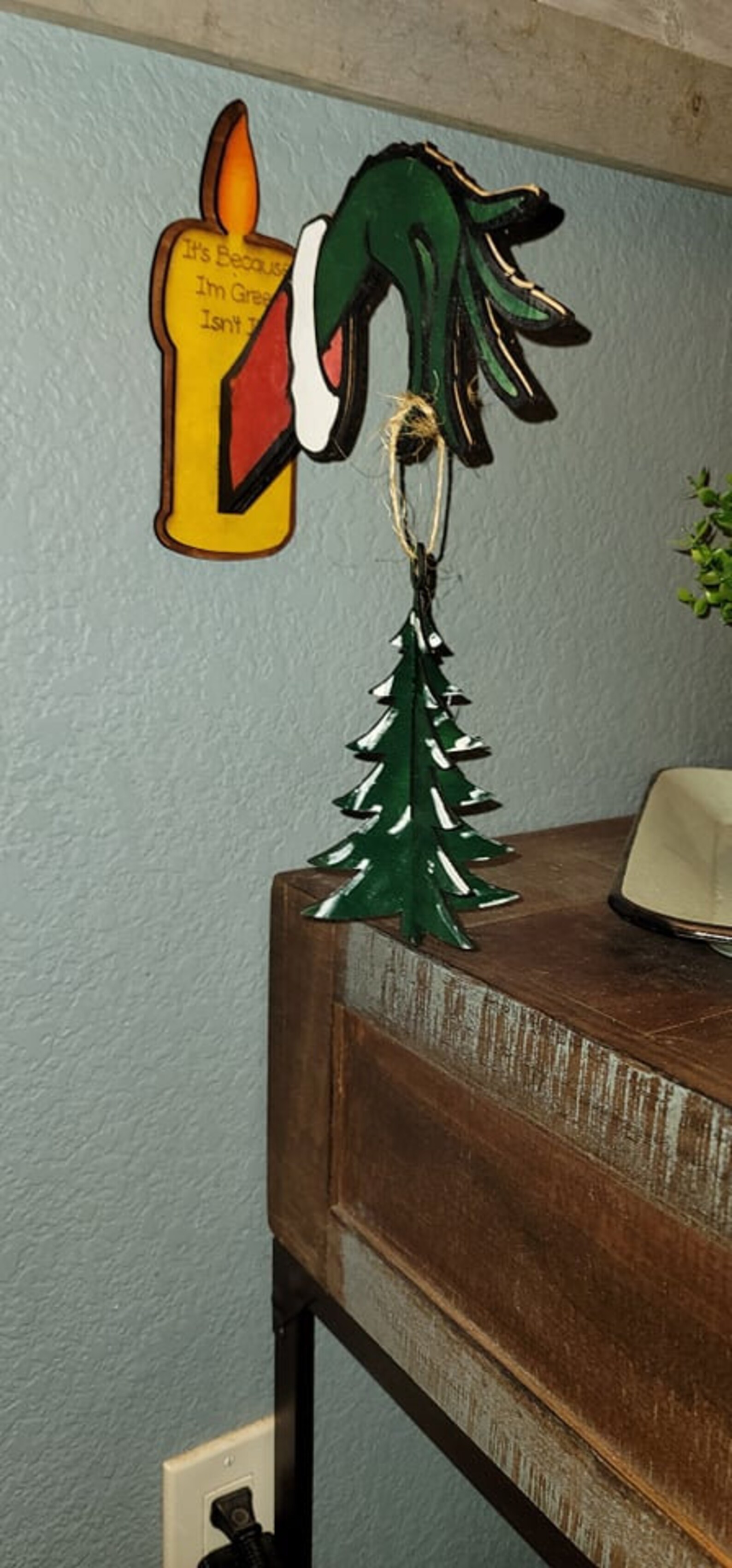 Grich Hand Wall Mount Tree Stealer Svg Laser Cut File Only - Etsy