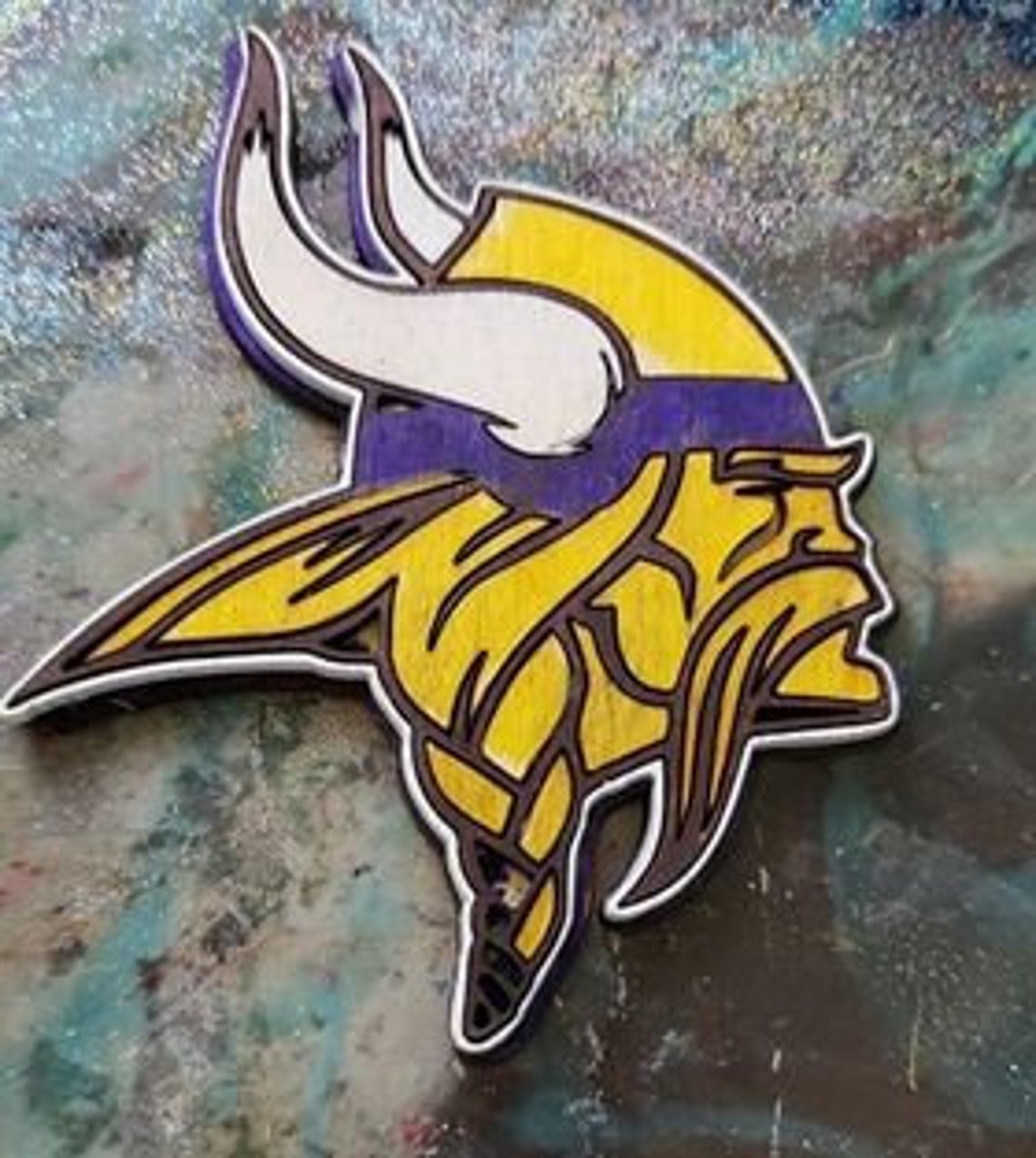 Svg Laser Cut File Layered Inlay of a Viking - Etsy