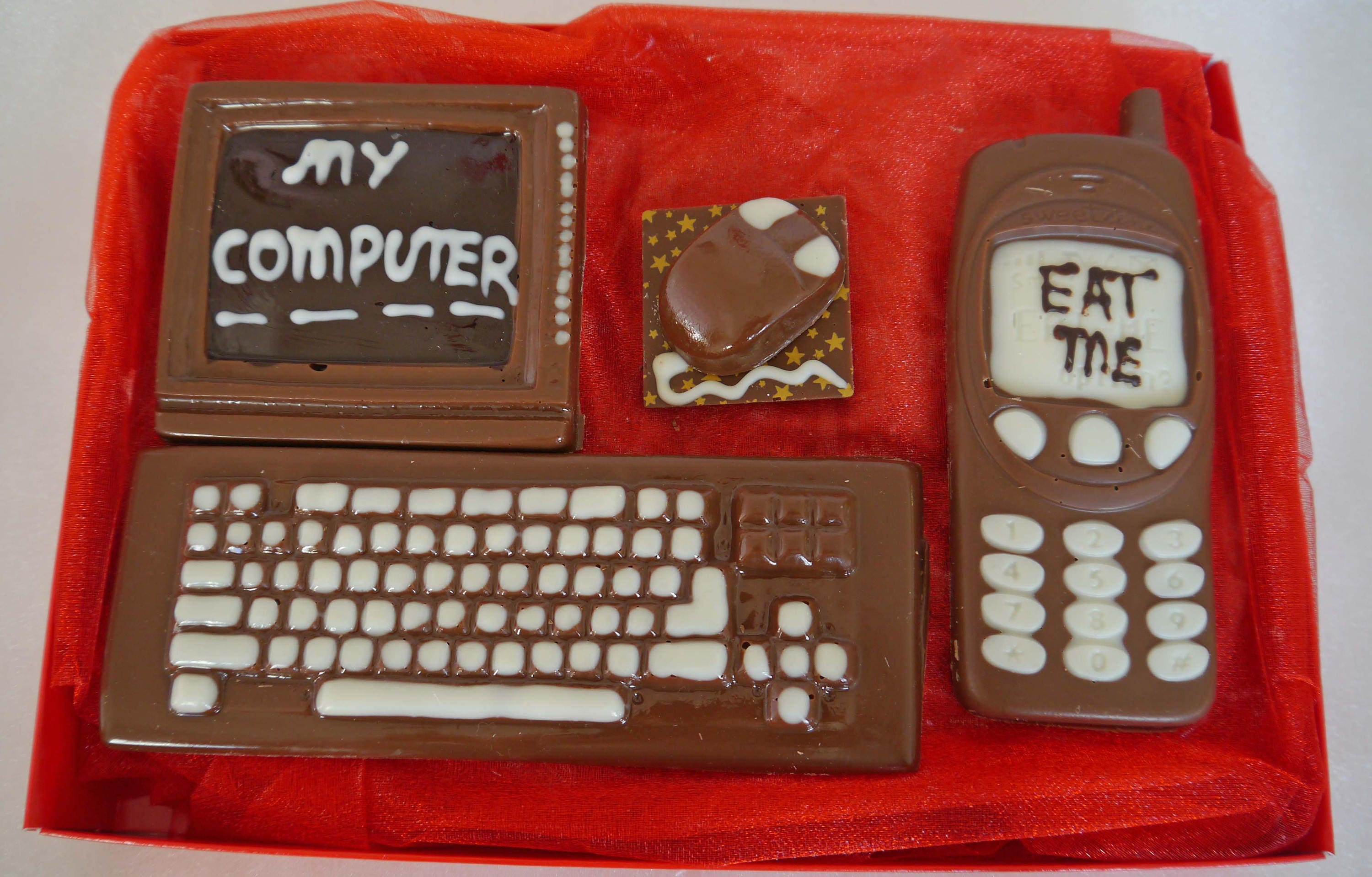 Hand-made Belgian Chocolate Computer and Phone - Etsy UK
