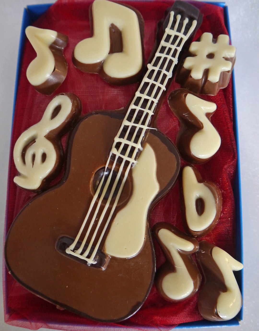 Hand-made Belgian Chocolate Acoustic Guitar - Etsy UK