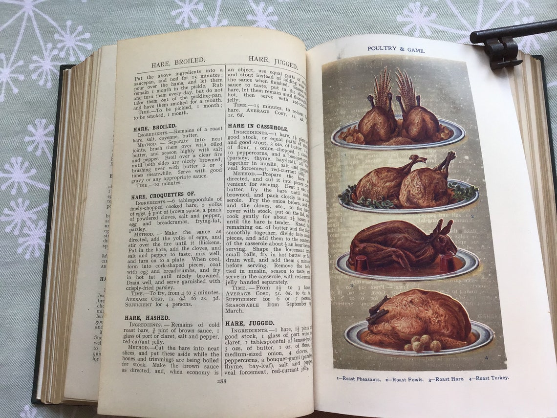1913 Mrs Beeton's All About Cookery New Edition - Isabella Beeton ...