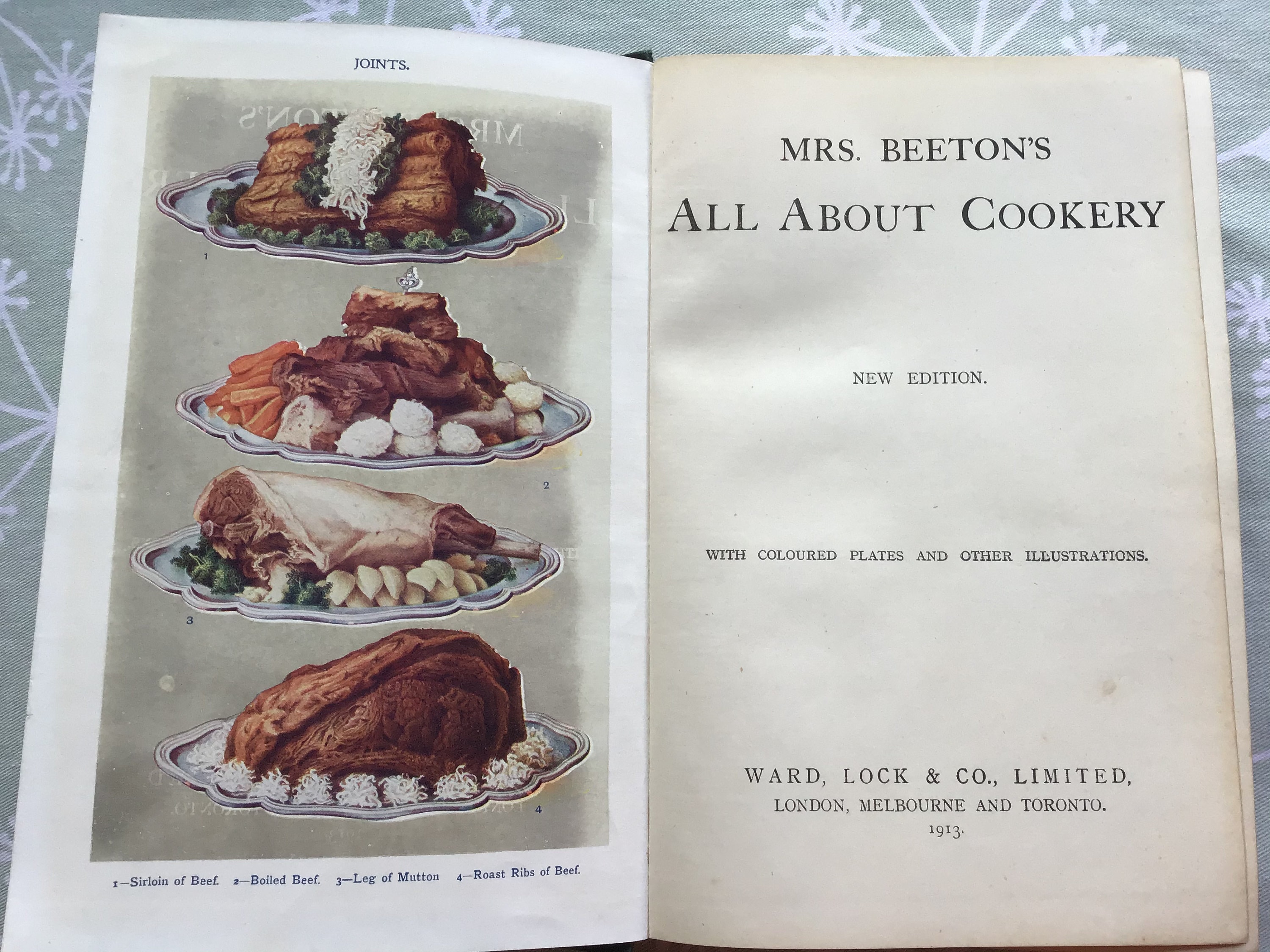 1913 Mrs Beeton's All About Cookery New Edition Isabella - Etsy België