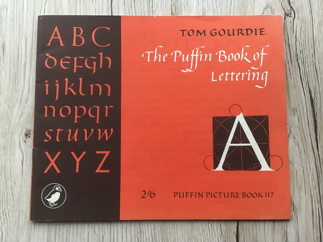 1961 First Edition the Puffin Book of Lettering by Tom Gourdie - Etsy