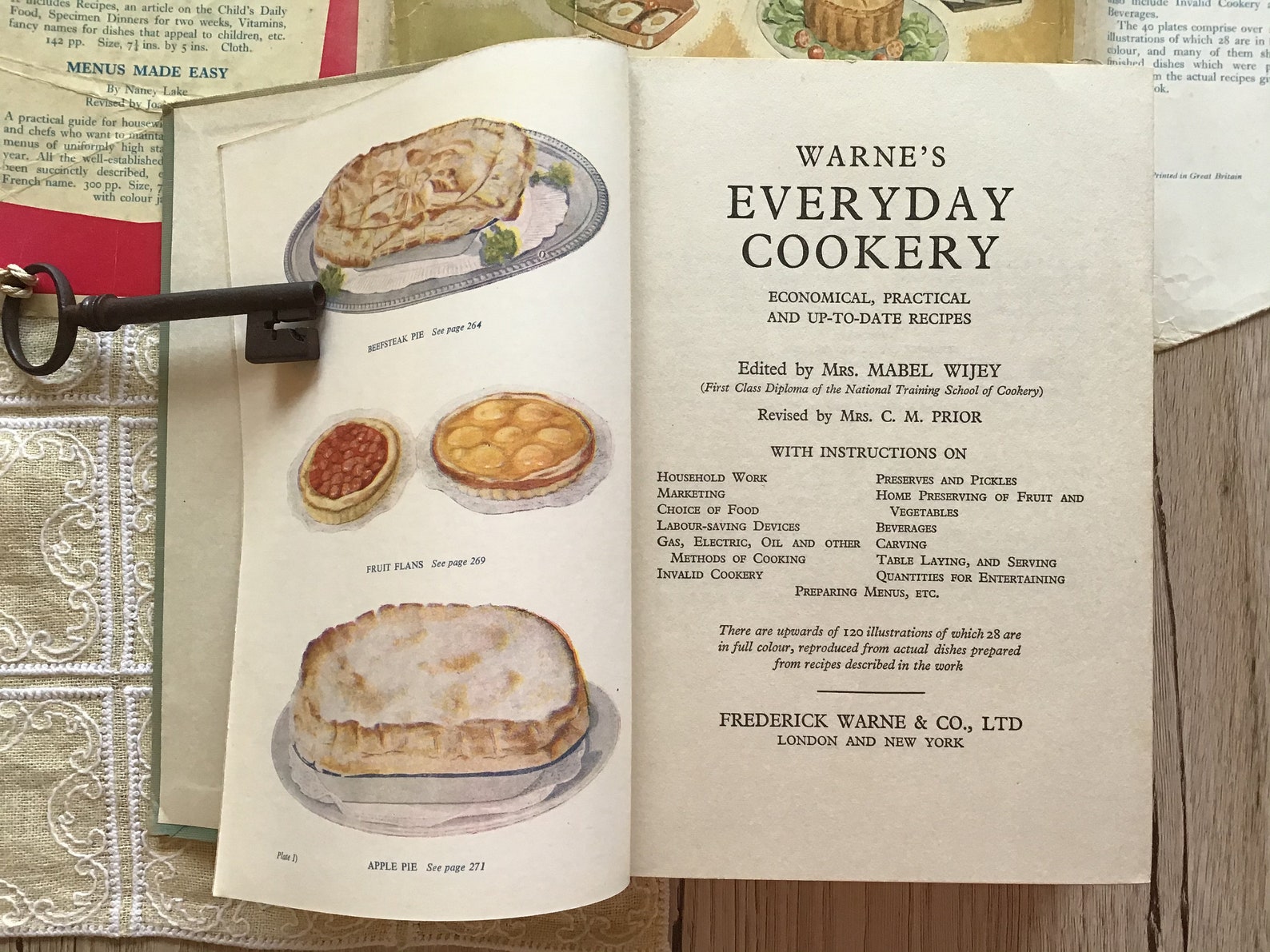1959 Warnes Everyday Cookery Book par Mabel Wijey Livre de - Etsy France