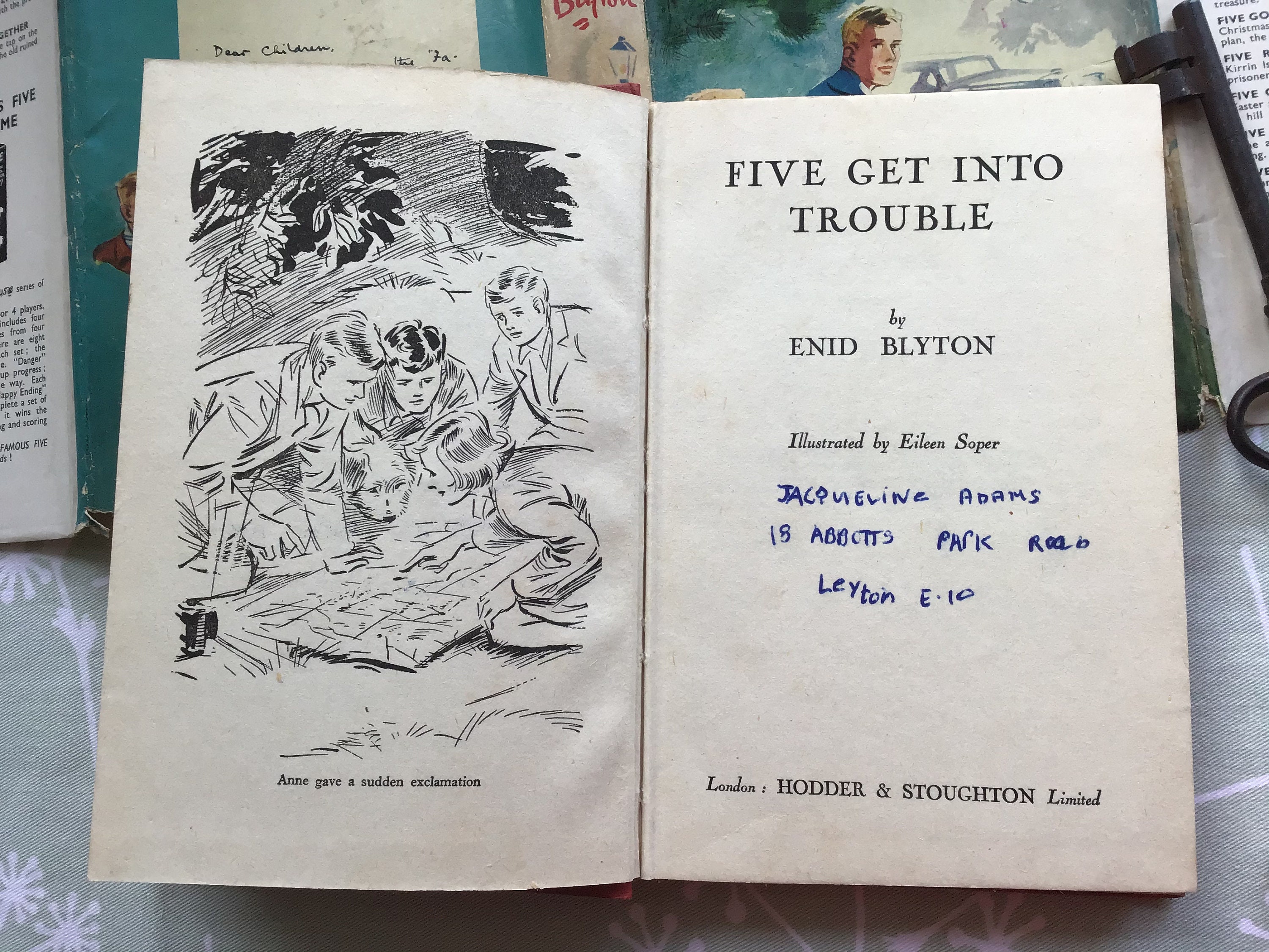 1952 Famous Five " Five Get Into Trouble" Enid Blyton - Eileen Soper ...