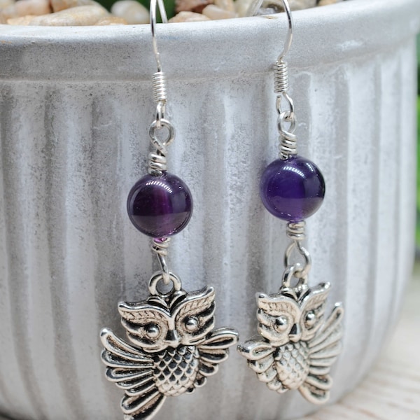 Amethyst Owl - Etsy