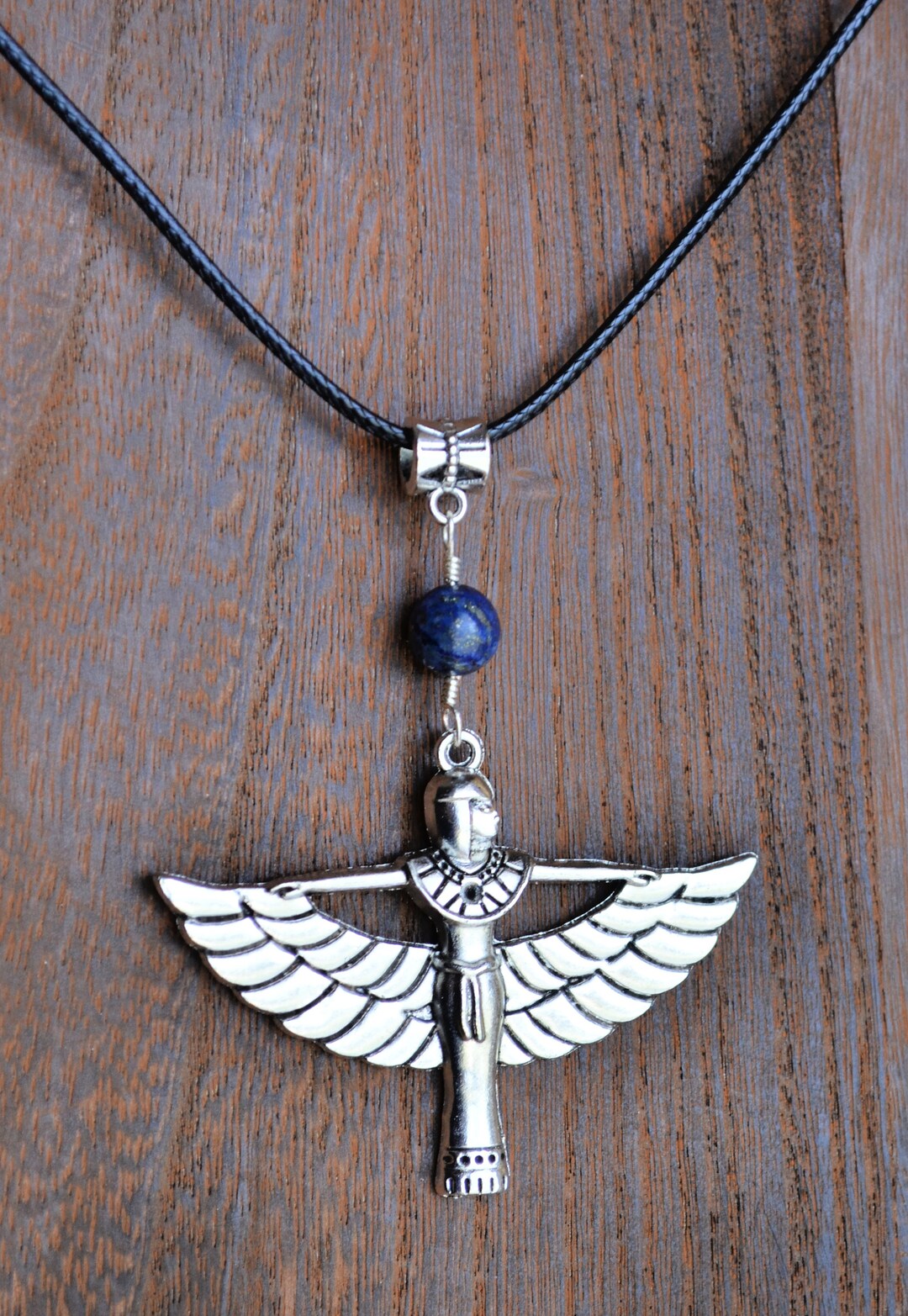 Isis Gemstone Pendant, Lapis Lazuli Pendant, Isis 8mm Lapis Pendant ...
