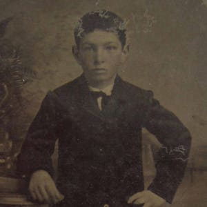 Tough Guy Original 1880's Young Boy With Attitude Tintype Photograph ...